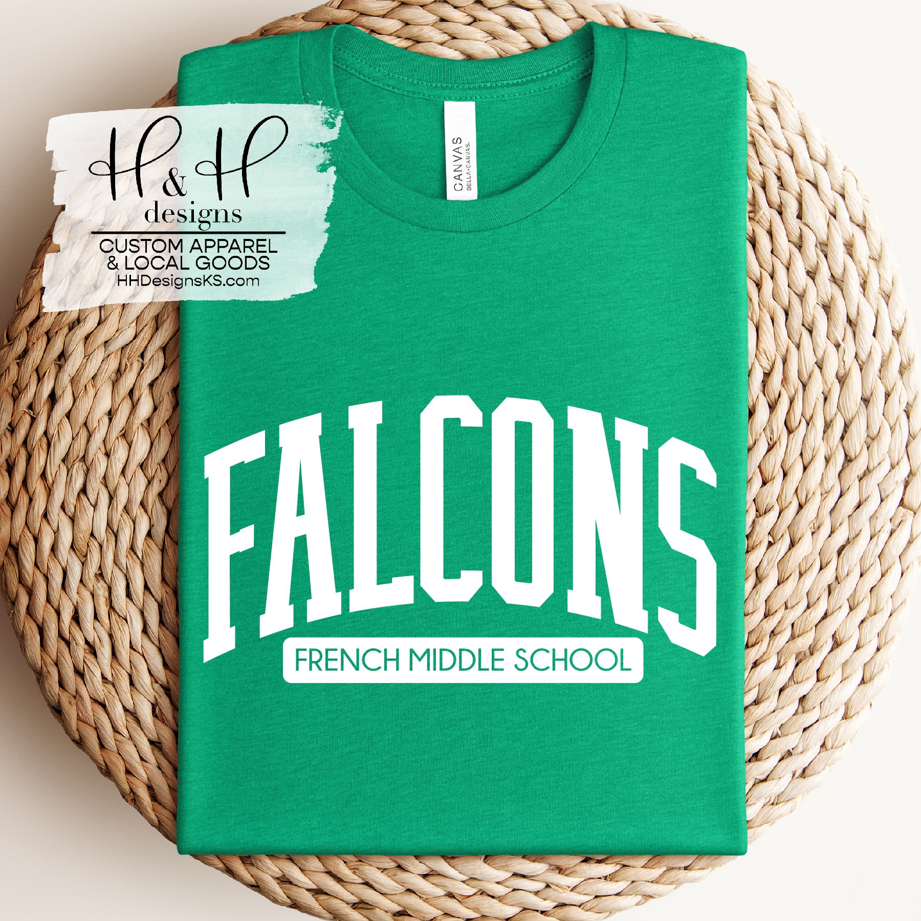 Falcons Classic Block Arch ~ French Middle School Fundraiser – H&H Designs LLC