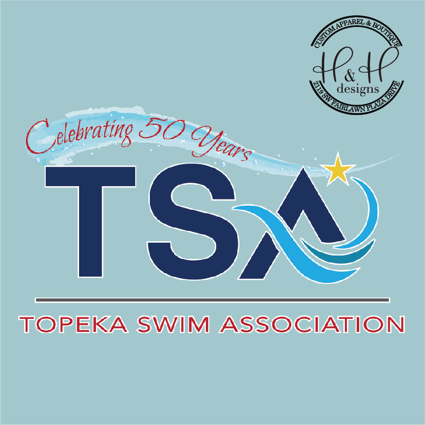 50th Anniversary Topeka Swim Association - TSA – H&H Designs LLC