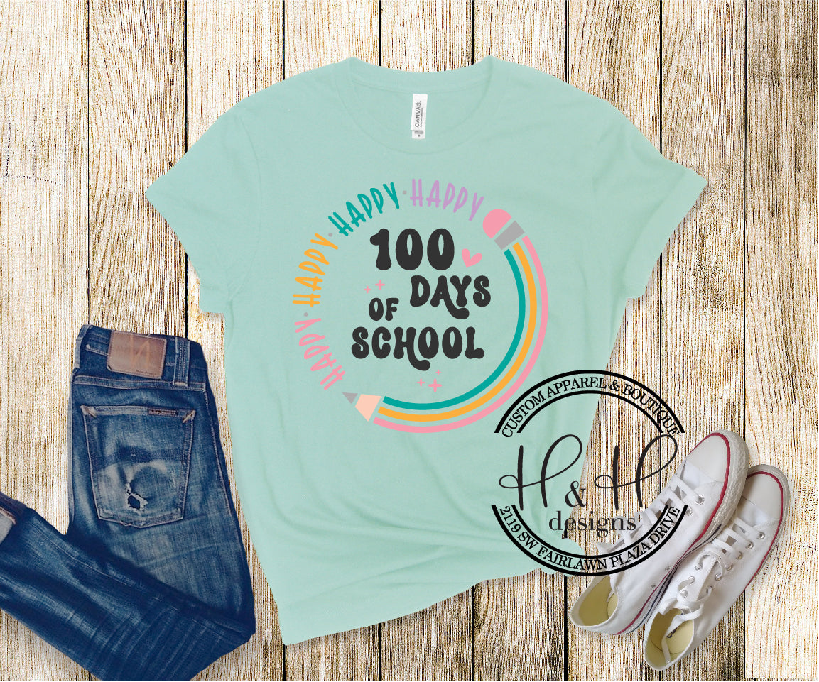 100 Days of School Pastel Pencil – H&H Designs LLC
