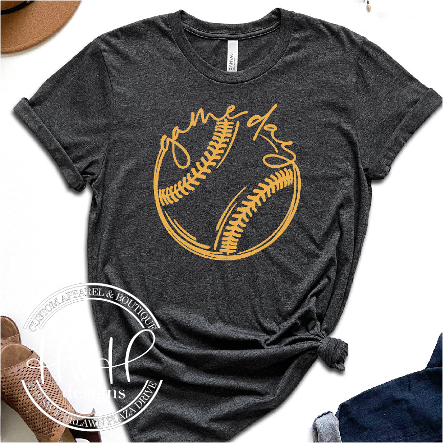 Game Day Softball Scribble – H&H Designs LLC
