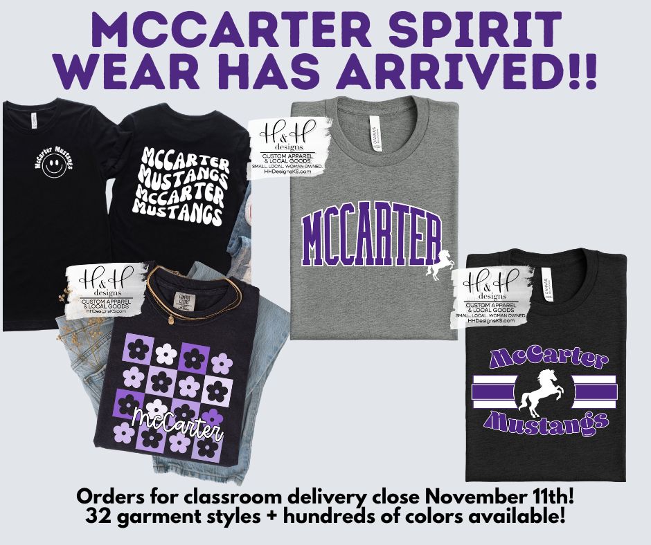 McCarter Elementary Fundraiser – H&H Designs LLC