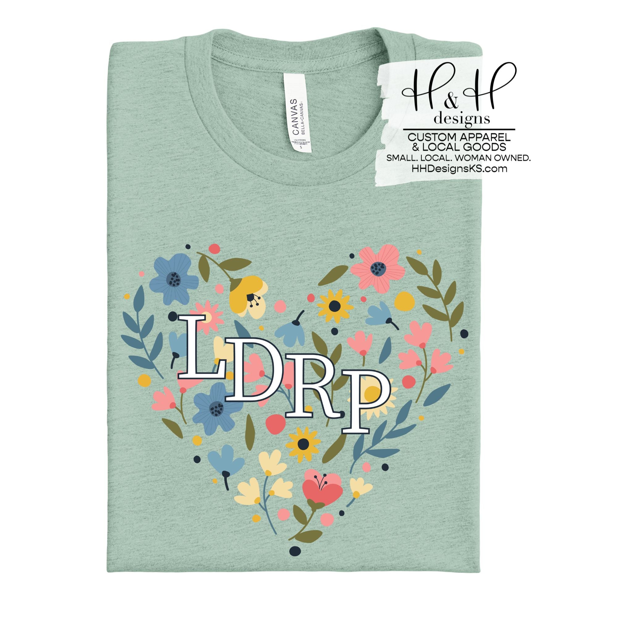 LDRP Floral Heart ~ New Life Center – H&H Designs LLC