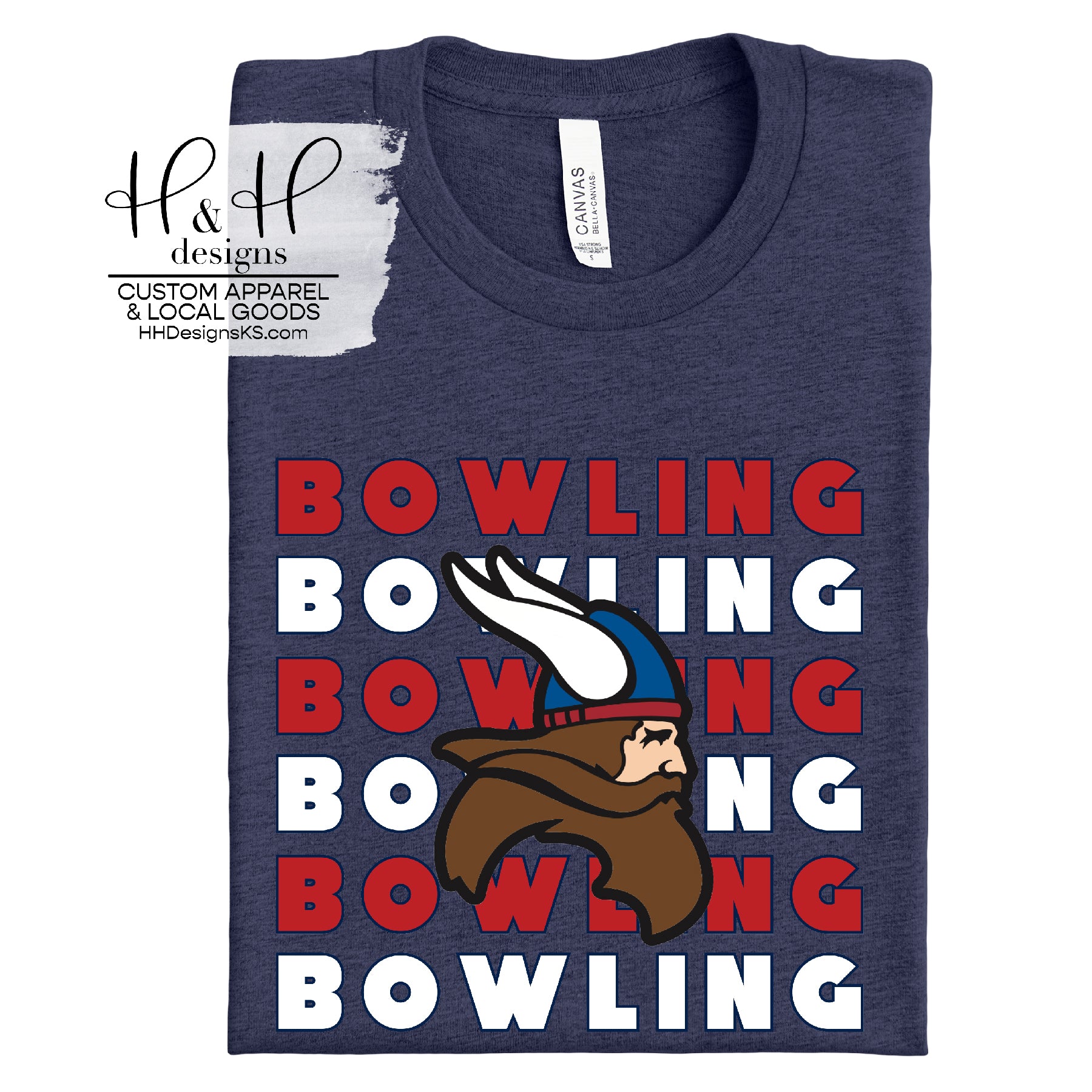 Viking Bowling Stack ~ Vikings Bowling 2024 ~ Design 3 – H&H Designs LLC