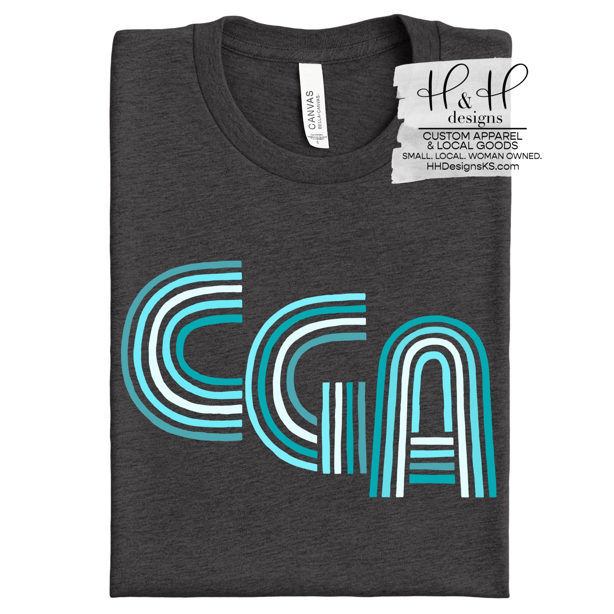 CGA Lined Initials ~ CGA – H&H Designs LLC