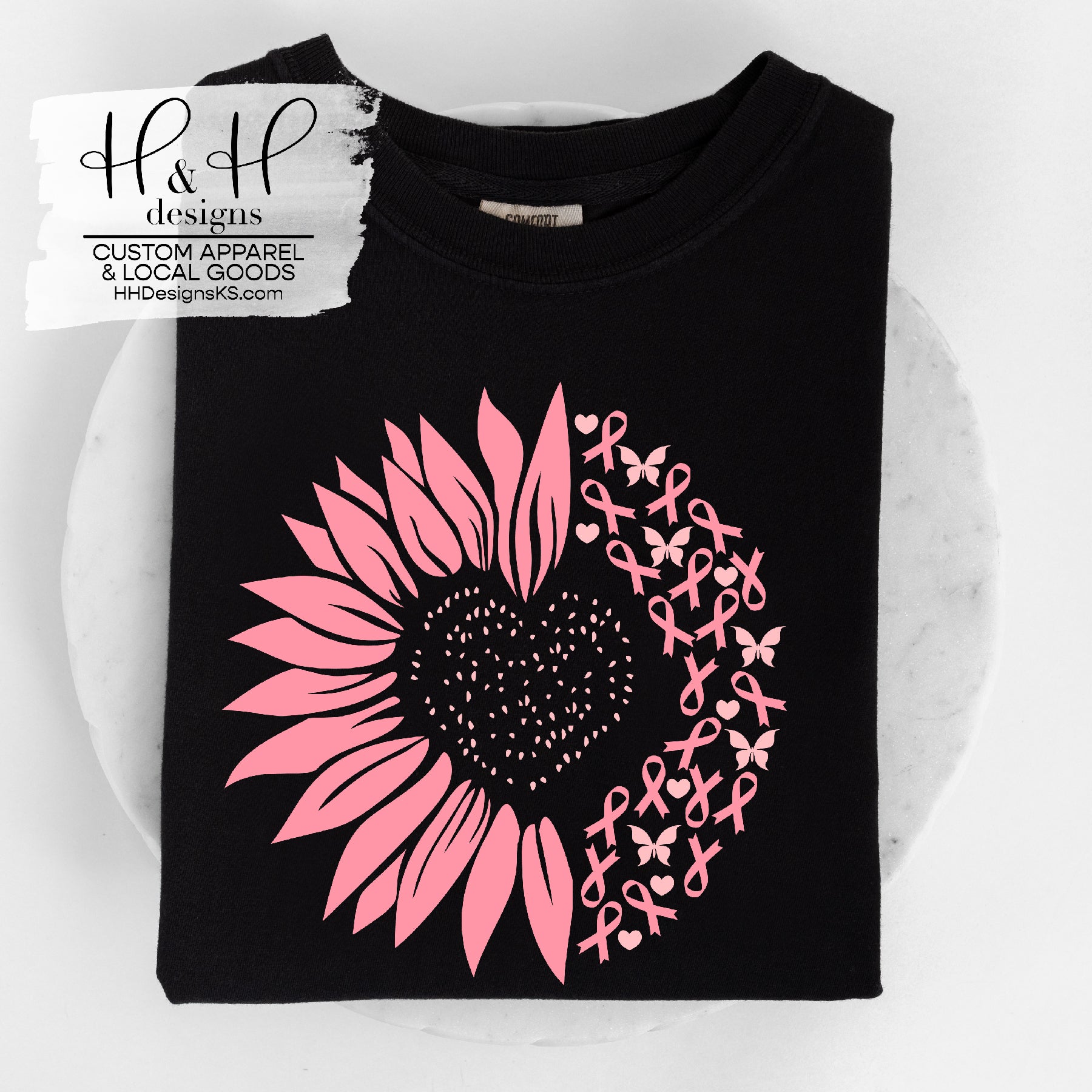 Breast Cancer Sunflower – H&H Designs LLC