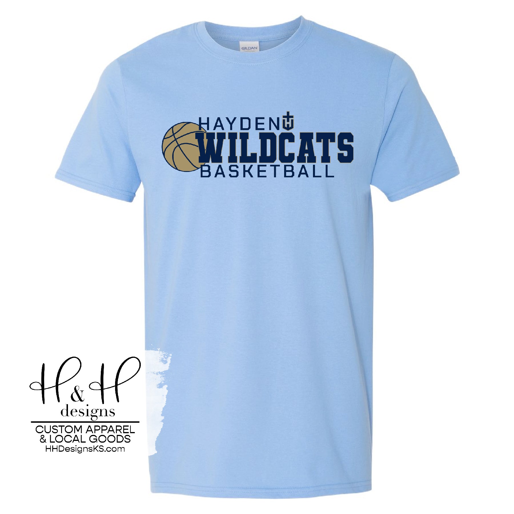 Navy & Gold Hayden Basketball 2024 – H&H Designs LLC