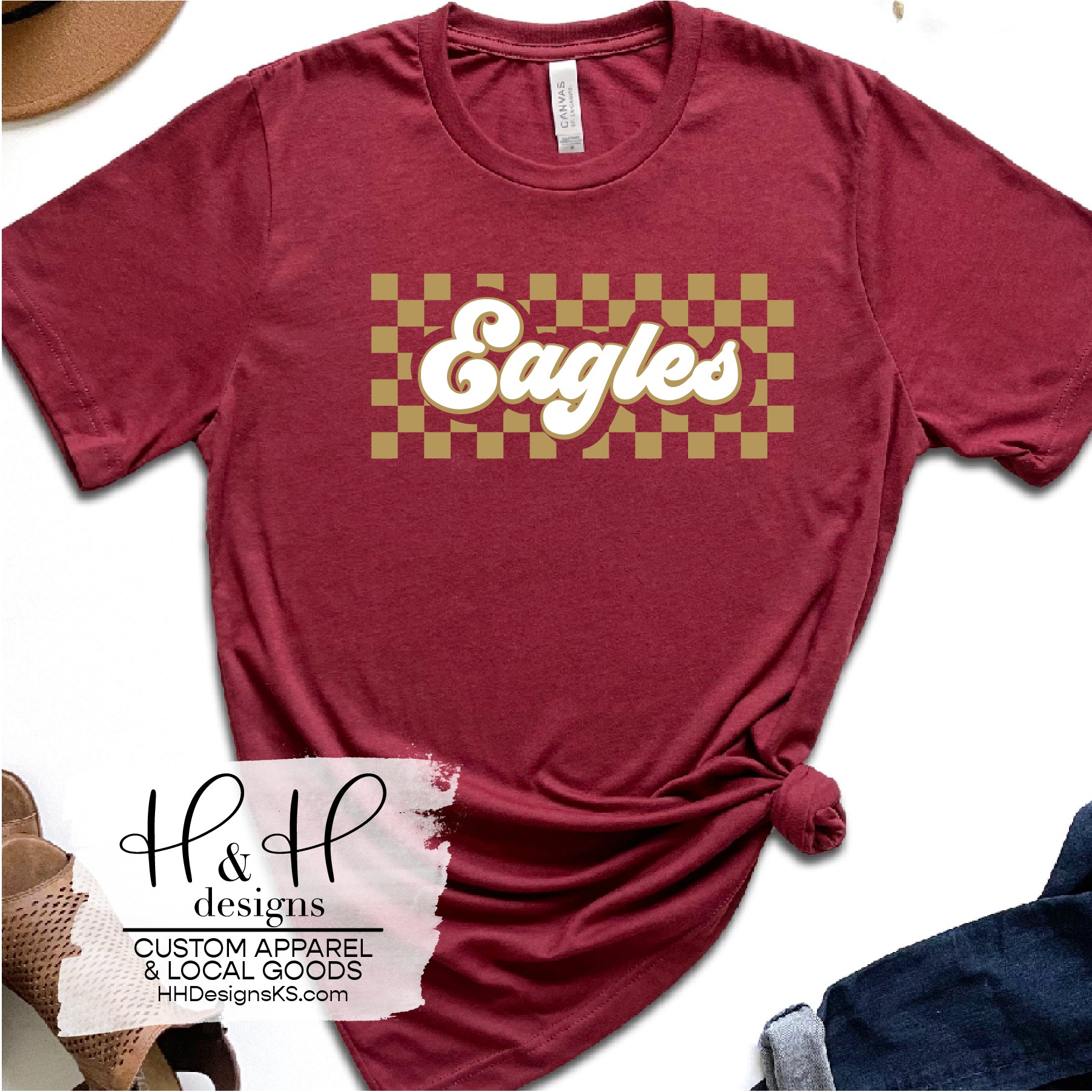 Checkered Eagles Script – H&H Designs LLC