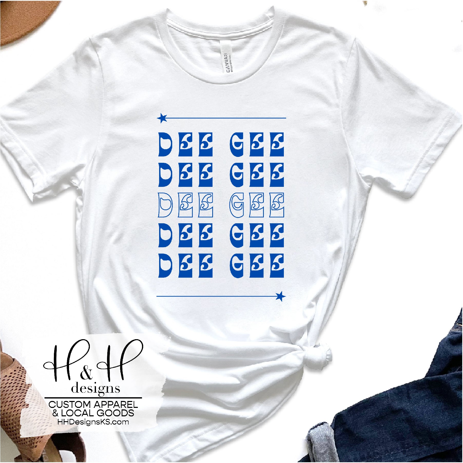 Dee Gee Blue Stack - Licensed Delta Gamma Apparel - HHDG111 – H&H ...