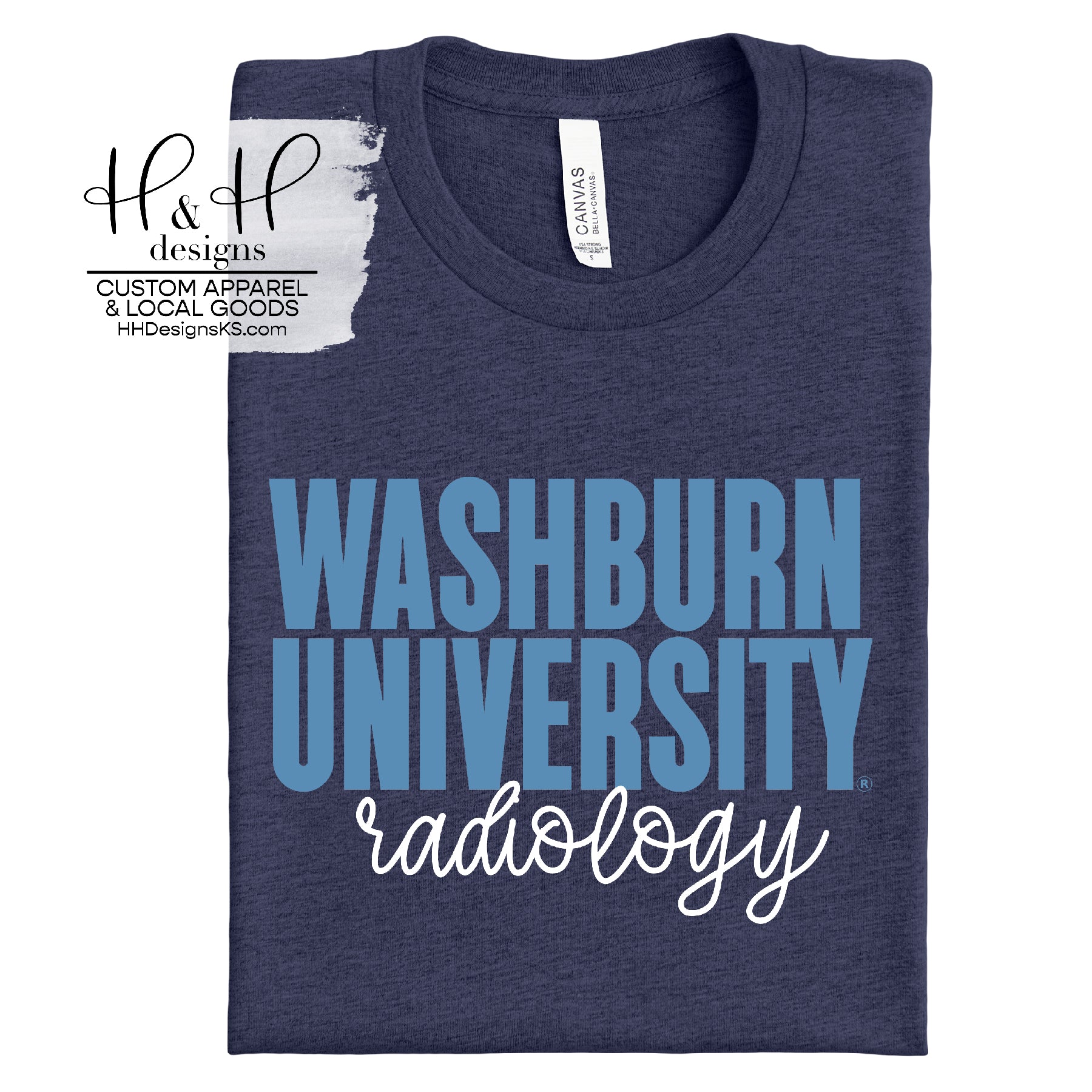 Washburn University Radiology Block Script ~ Licensed Apparel ~ HHWU18 ...