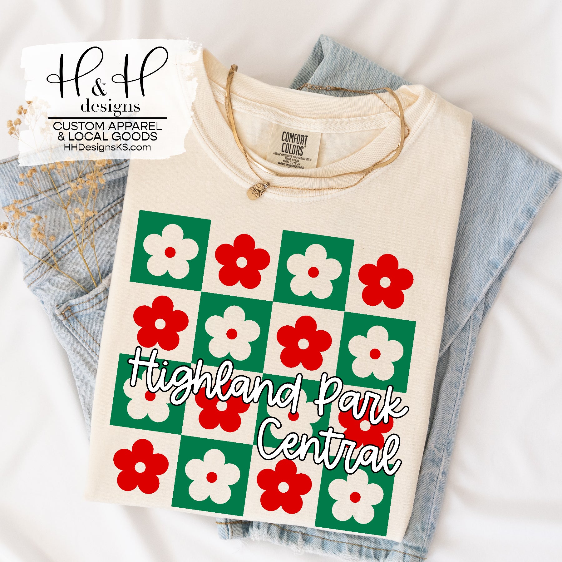 Highland Park CENTRAL Daisy Block – H&H Designs LLC