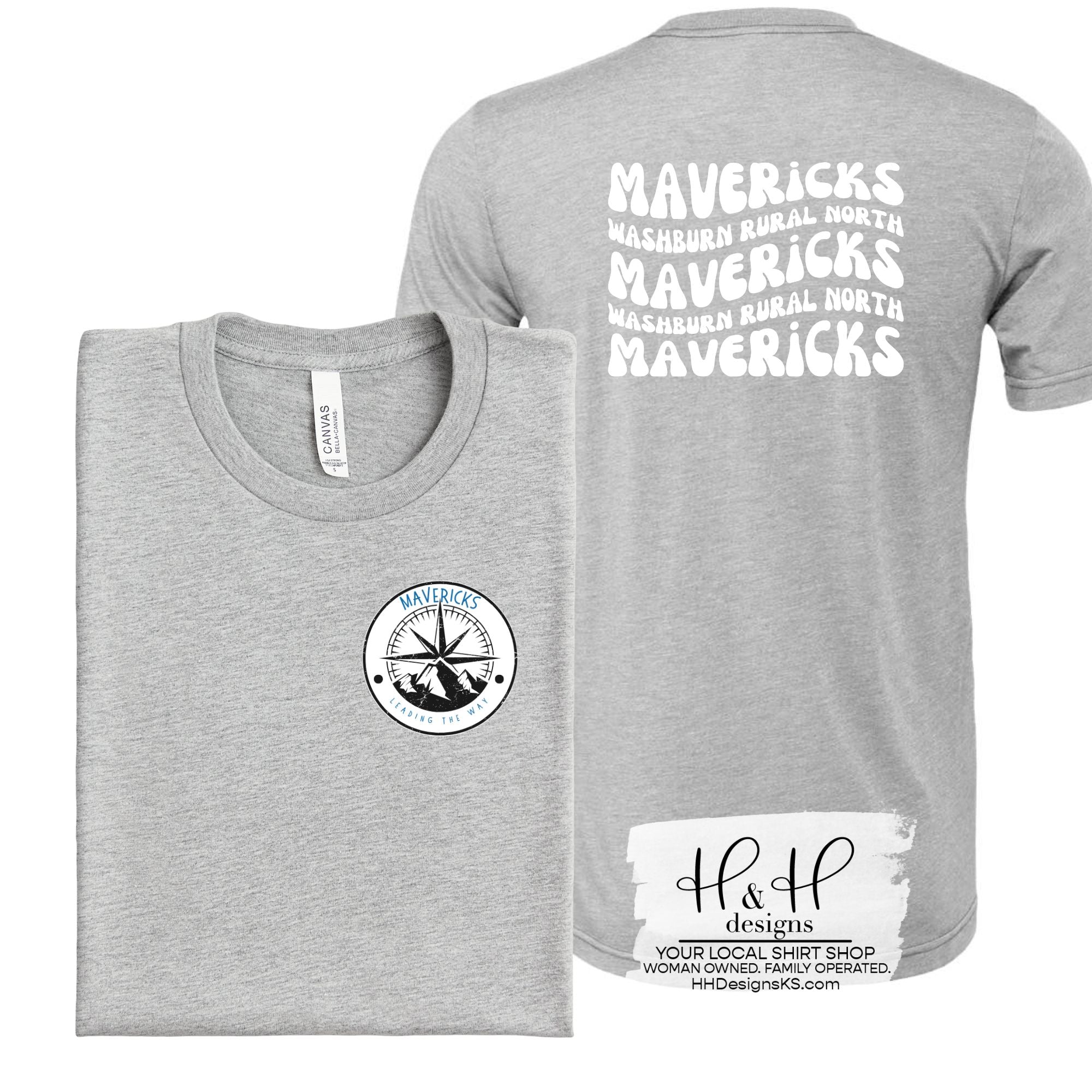 Mavericks Retro Wavy with Pocket Mascot ~ Washburn Rural North Maveric ...