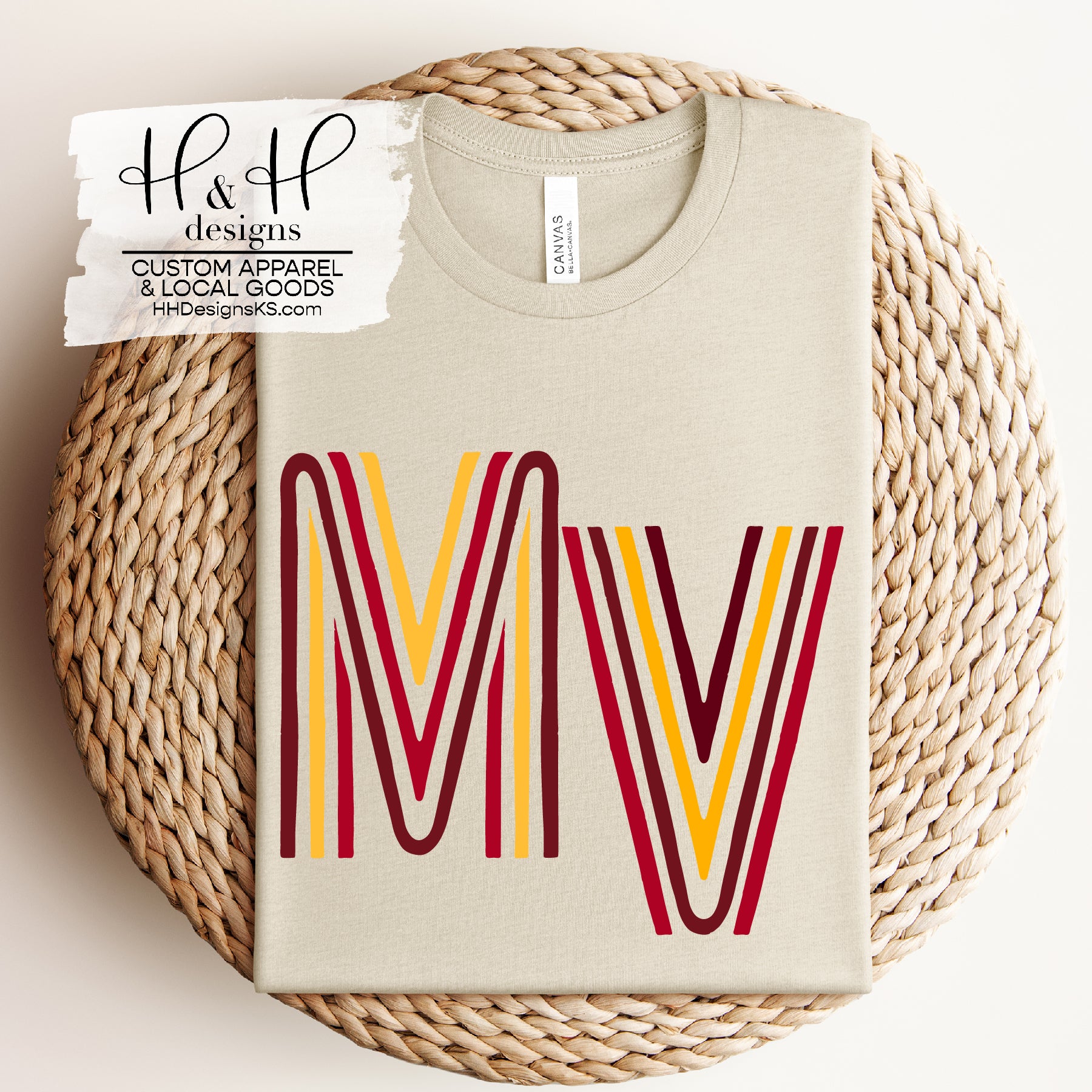Mission Valley Lined Initials – H&H Designs LLC