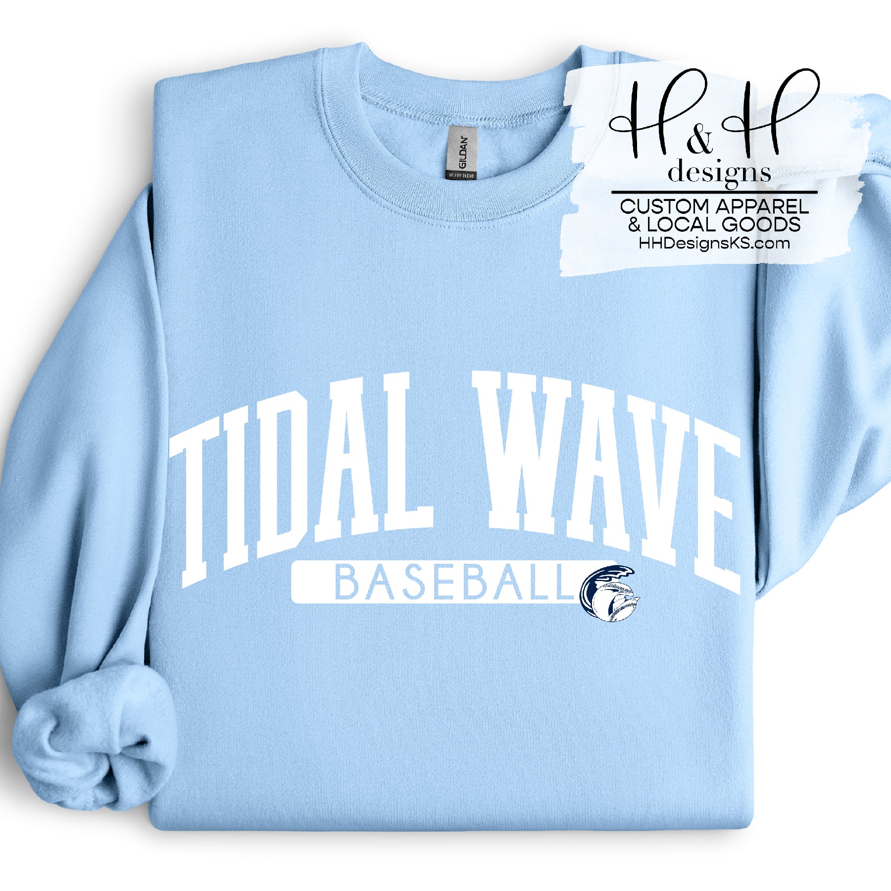 Tidal Wave Classic Block Arch ~ Tidal Wave Baseball – H&H Designs LLC