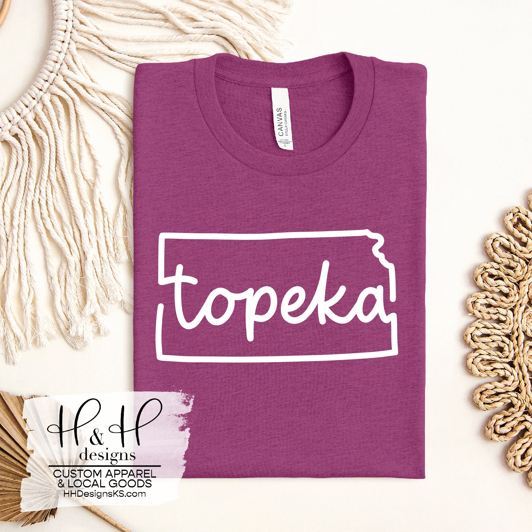 Topeka Kansas Handlettered Script – H&H Designs LLC