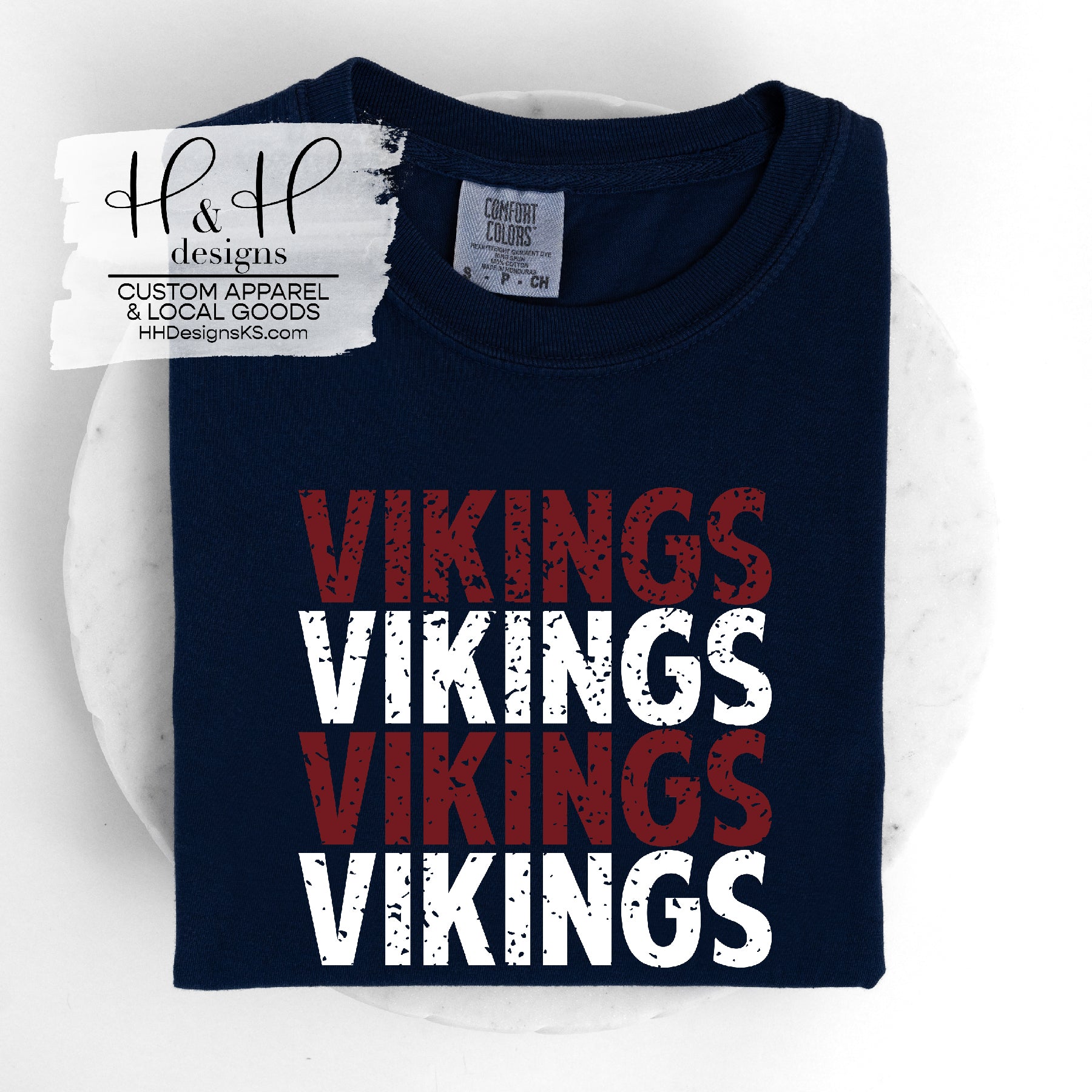 Vikings Distressed Stack – H&H Designs LLC