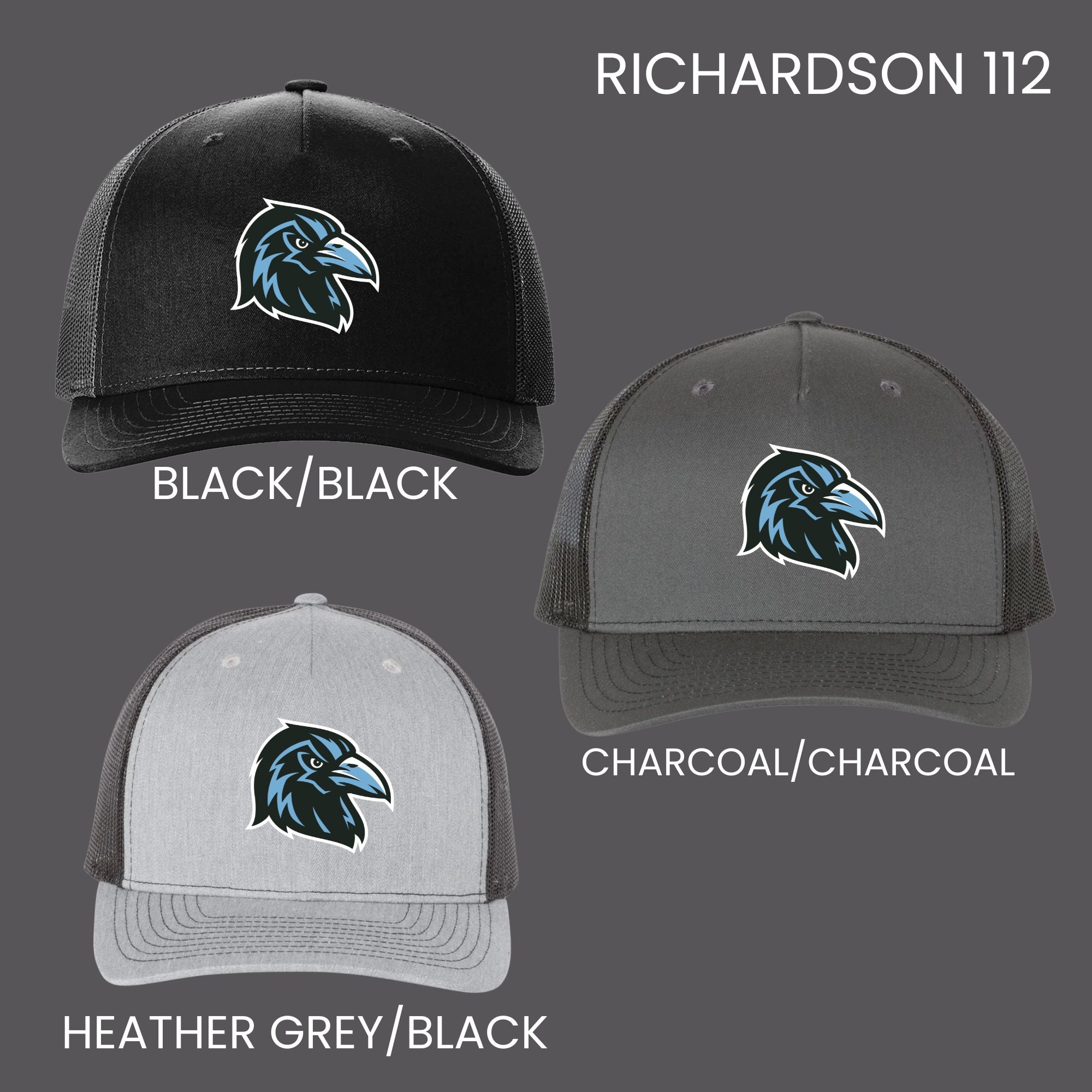 Raven Mascot ~ 112 Trucker Cap – H&H Designs LLC