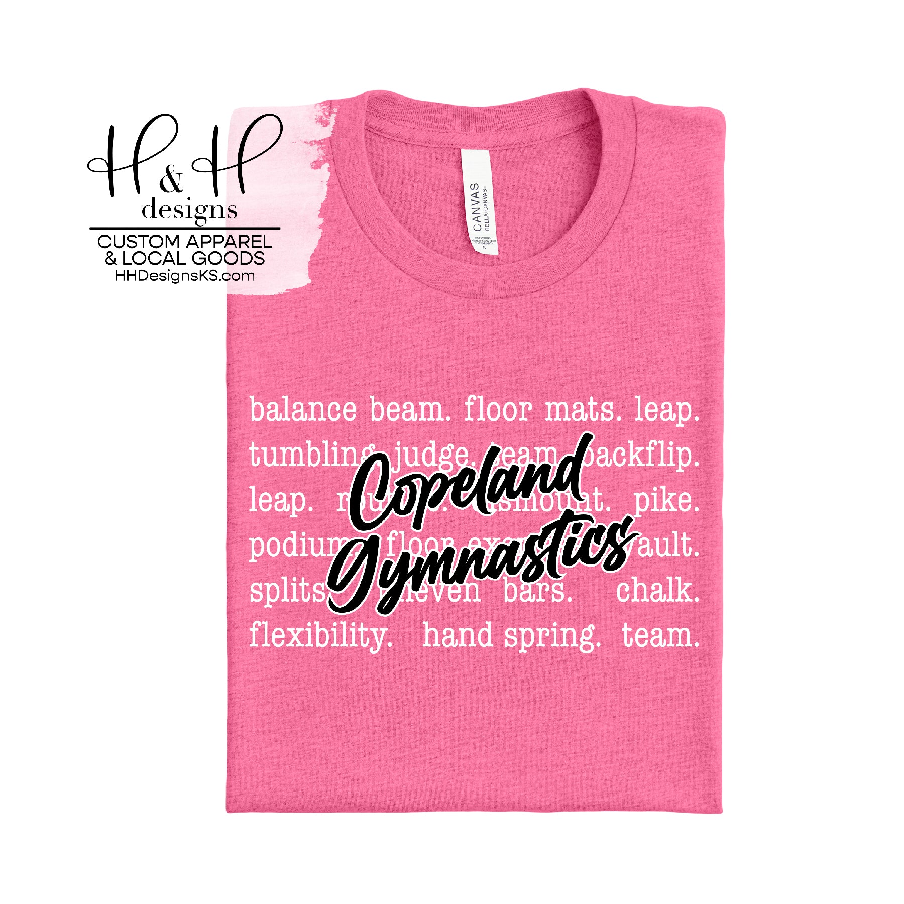 Gymnastics Typography ~ Copeland Gymnastics – H&H Designs LLC
