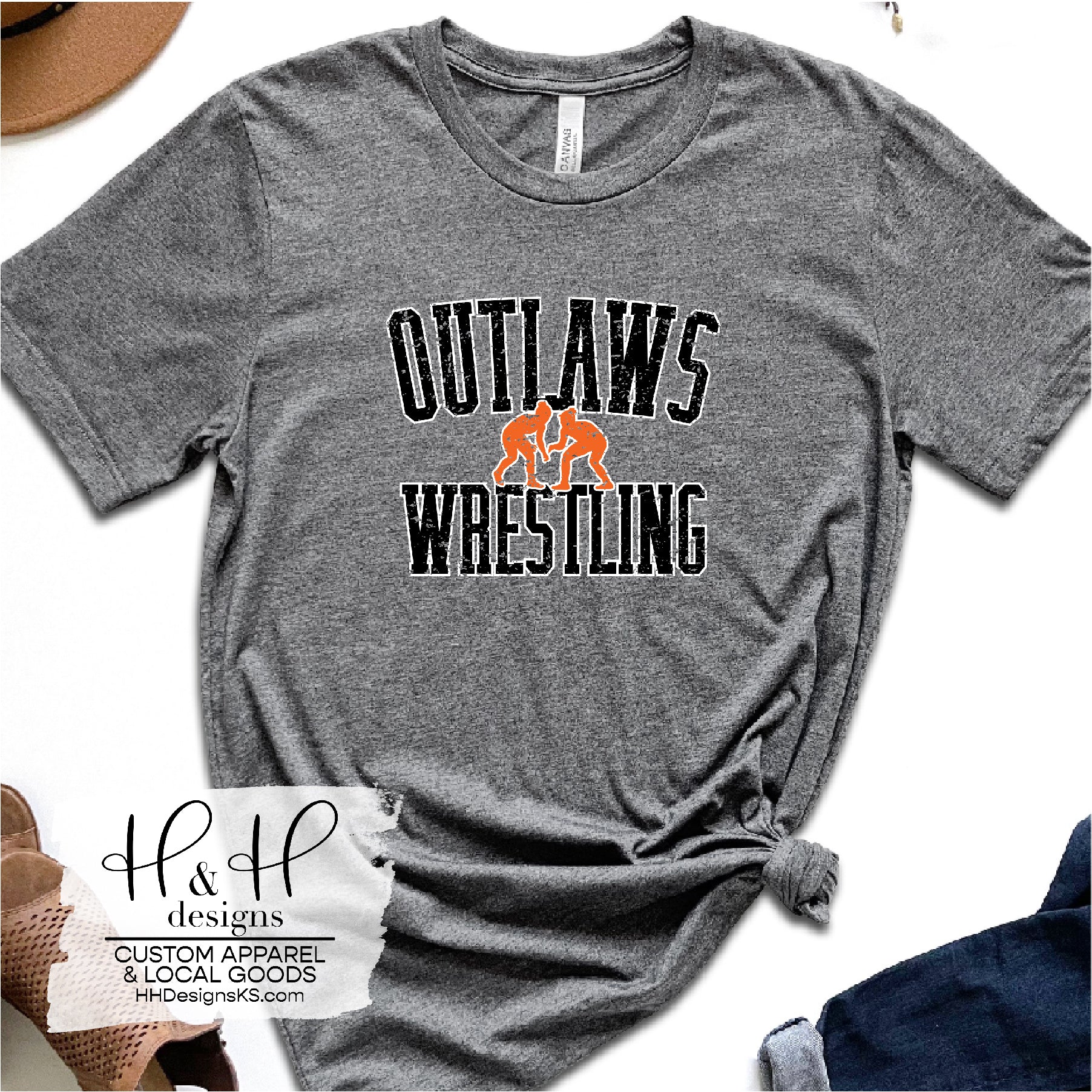 Outlaws Wrestling Block - FEMALE Wrestler - All color options availabl ...