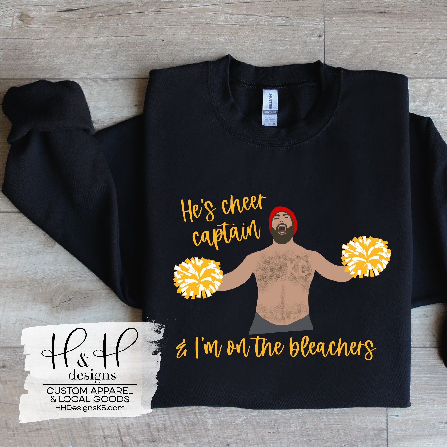 He's Cheer Captain and I'm on the Bleachers – H&H Designs LLC