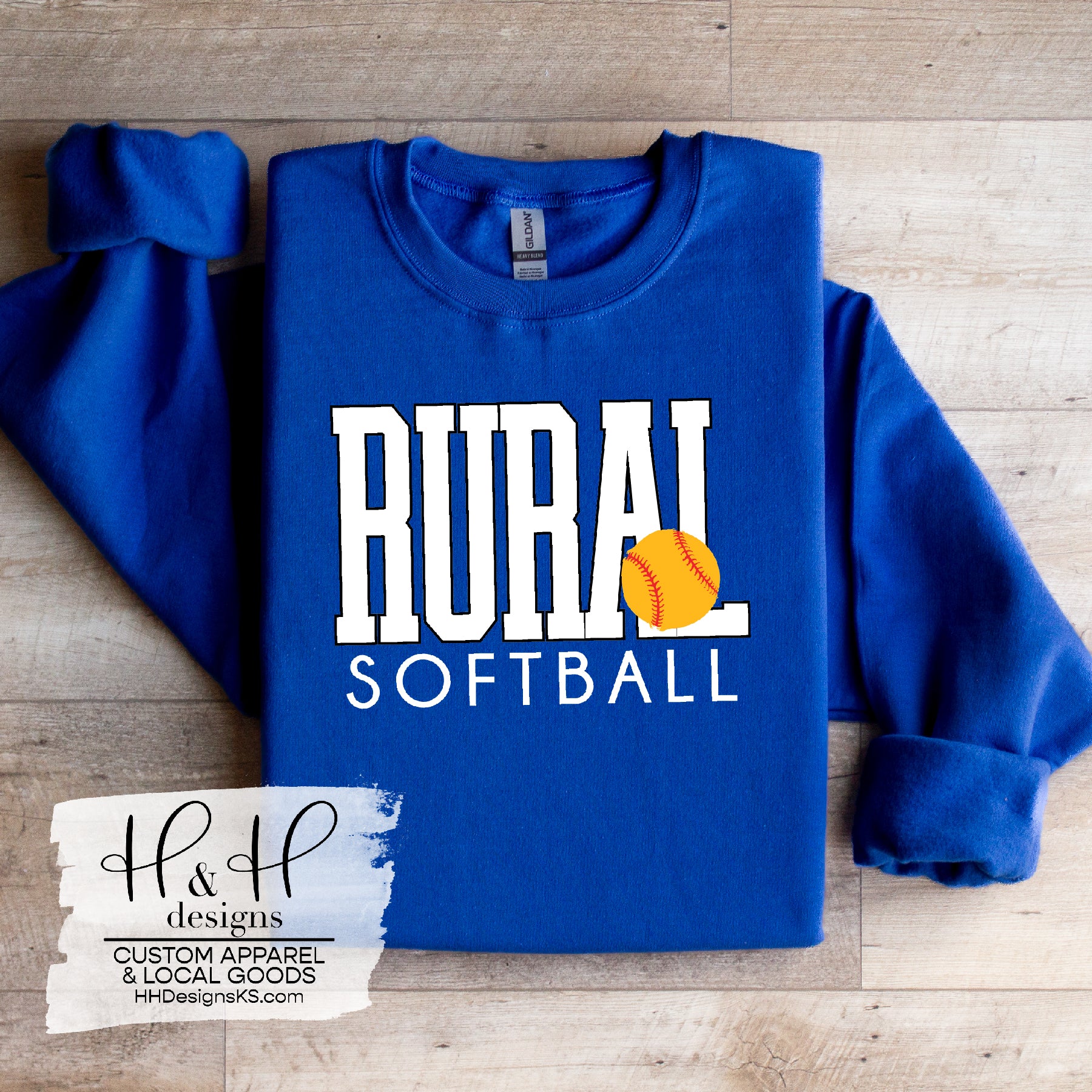 Rural Softball Knockout Block – H&H Designs LLC