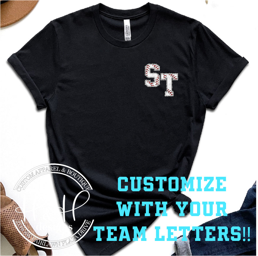 Pocket Initial CUSTOM Printed Baseball Mock Patches - ANY Team! – H&H ...