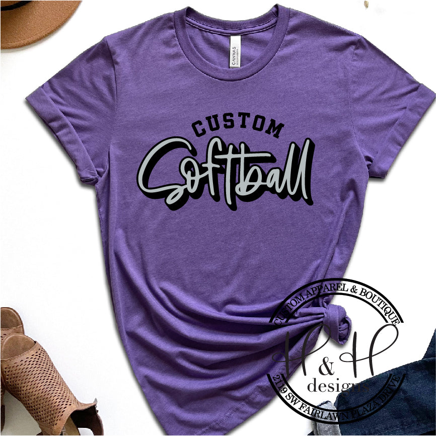 CUSTOM Team Softball Script – H&H Designs LLC