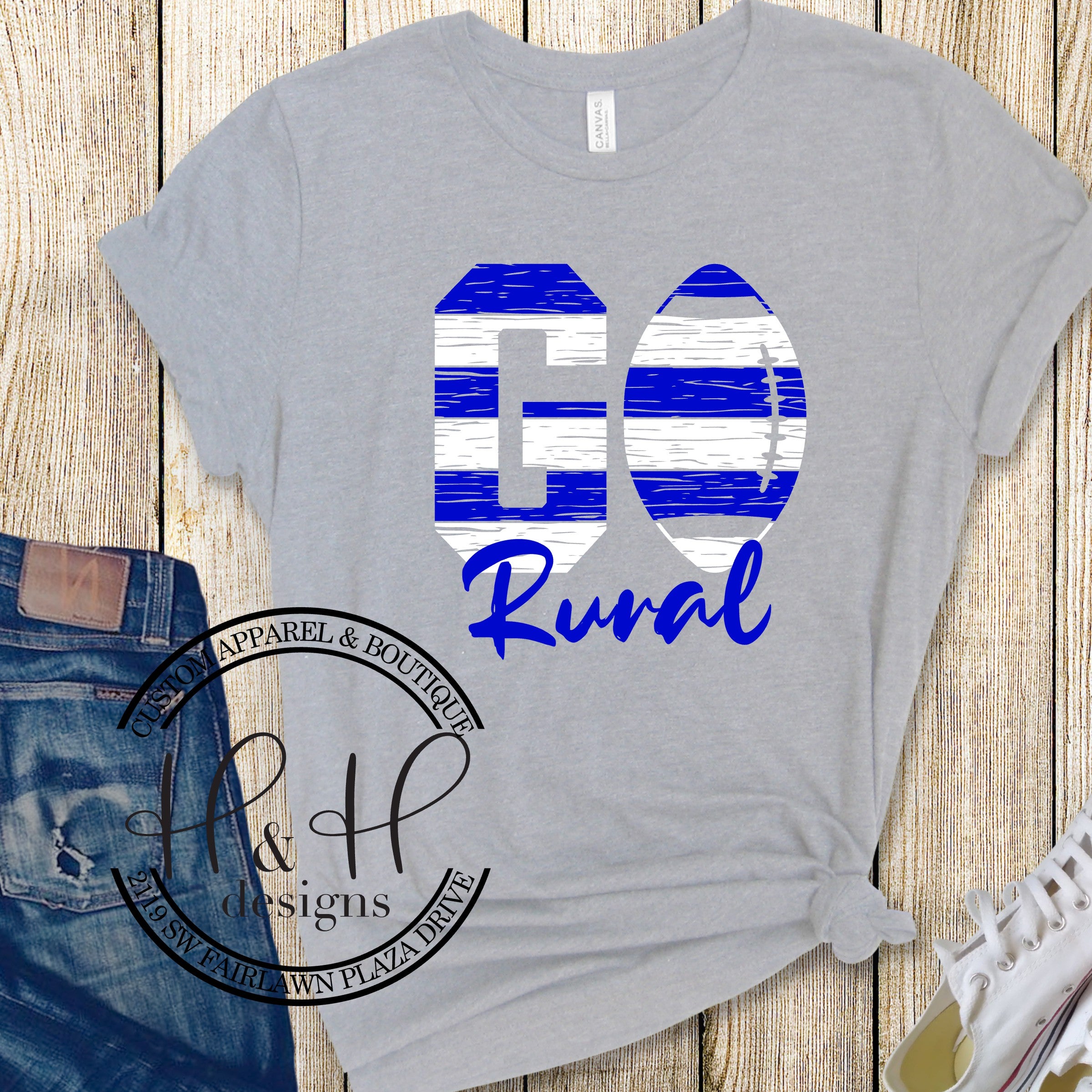 Go Rural Ombre Football – H&H Designs LLC