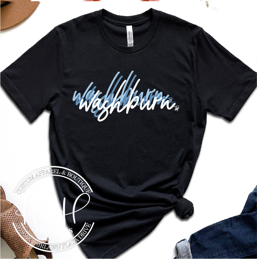 Washburn Script Stack - HHWU129 - Washburn Licensed – H&H Designs LLC