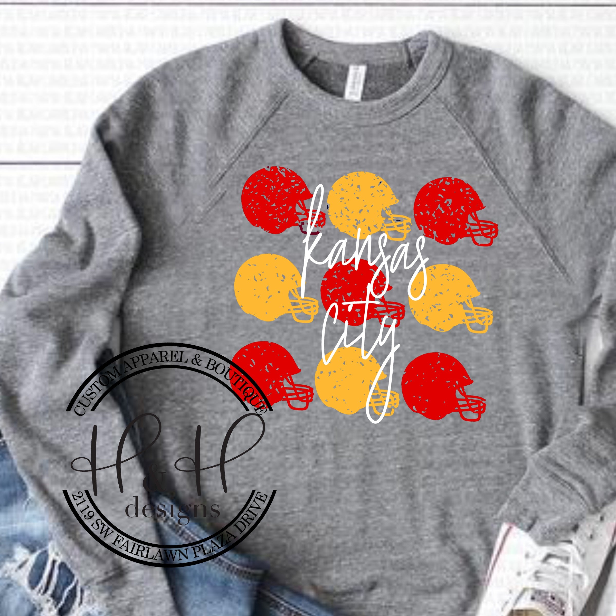 Kansas City Distressed Helmets – H&H Designs LLC