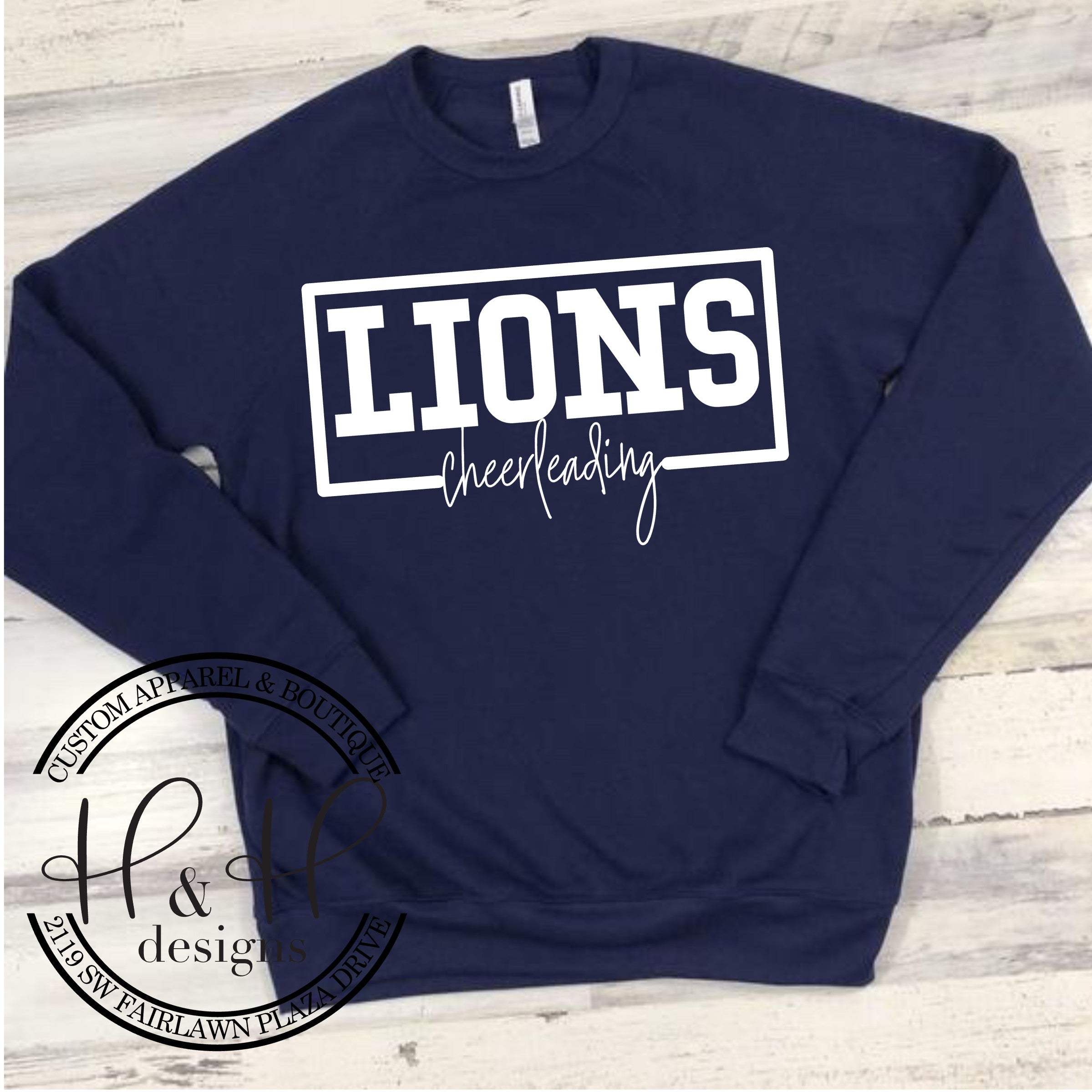 Lions Cheerleading Block – H&H Designs LLC