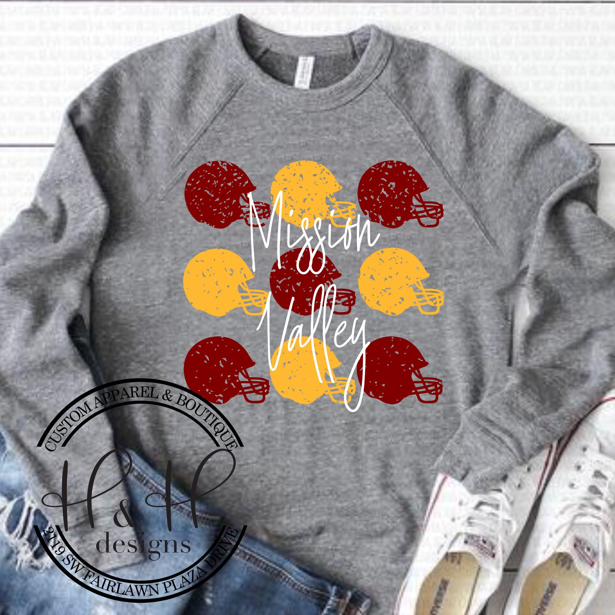 Mission Valley Distressed Helmets – H&H Designs LLC