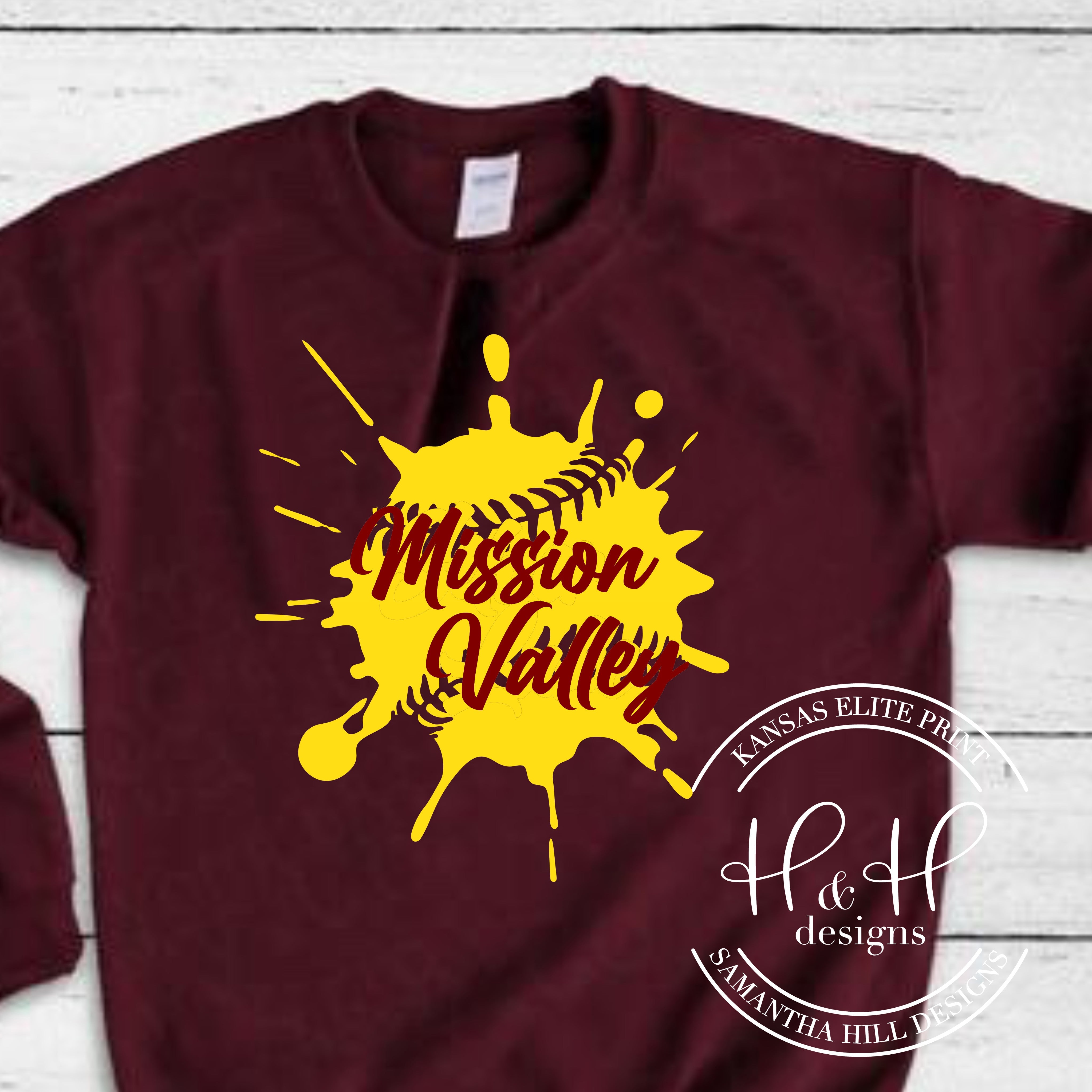 Mission Valley Softball Splatter – H&H Designs LLC