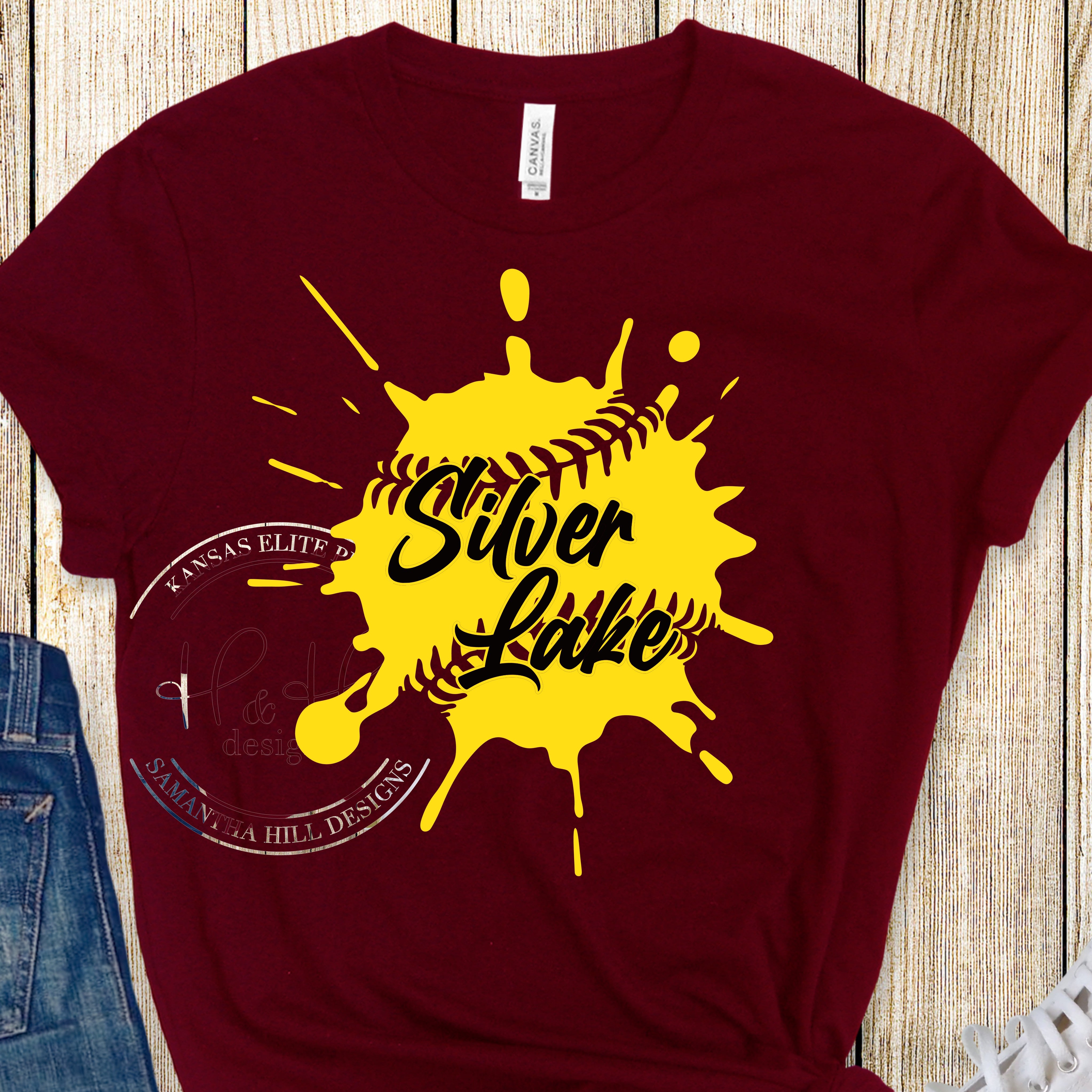 Silver Lake Softball Splatter – H&H Designs LLC