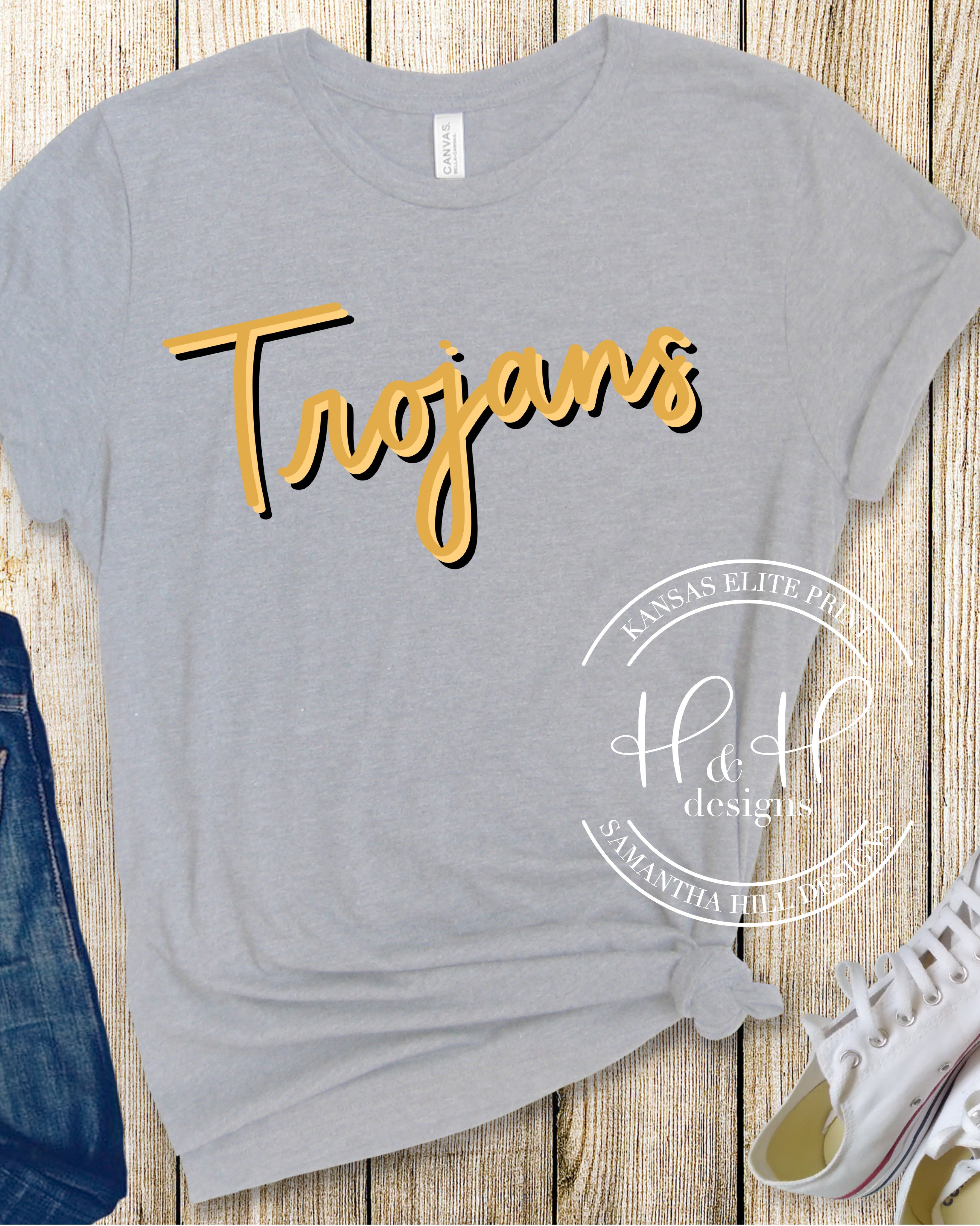 Topeka High Trojans Script – H&H Designs LLC