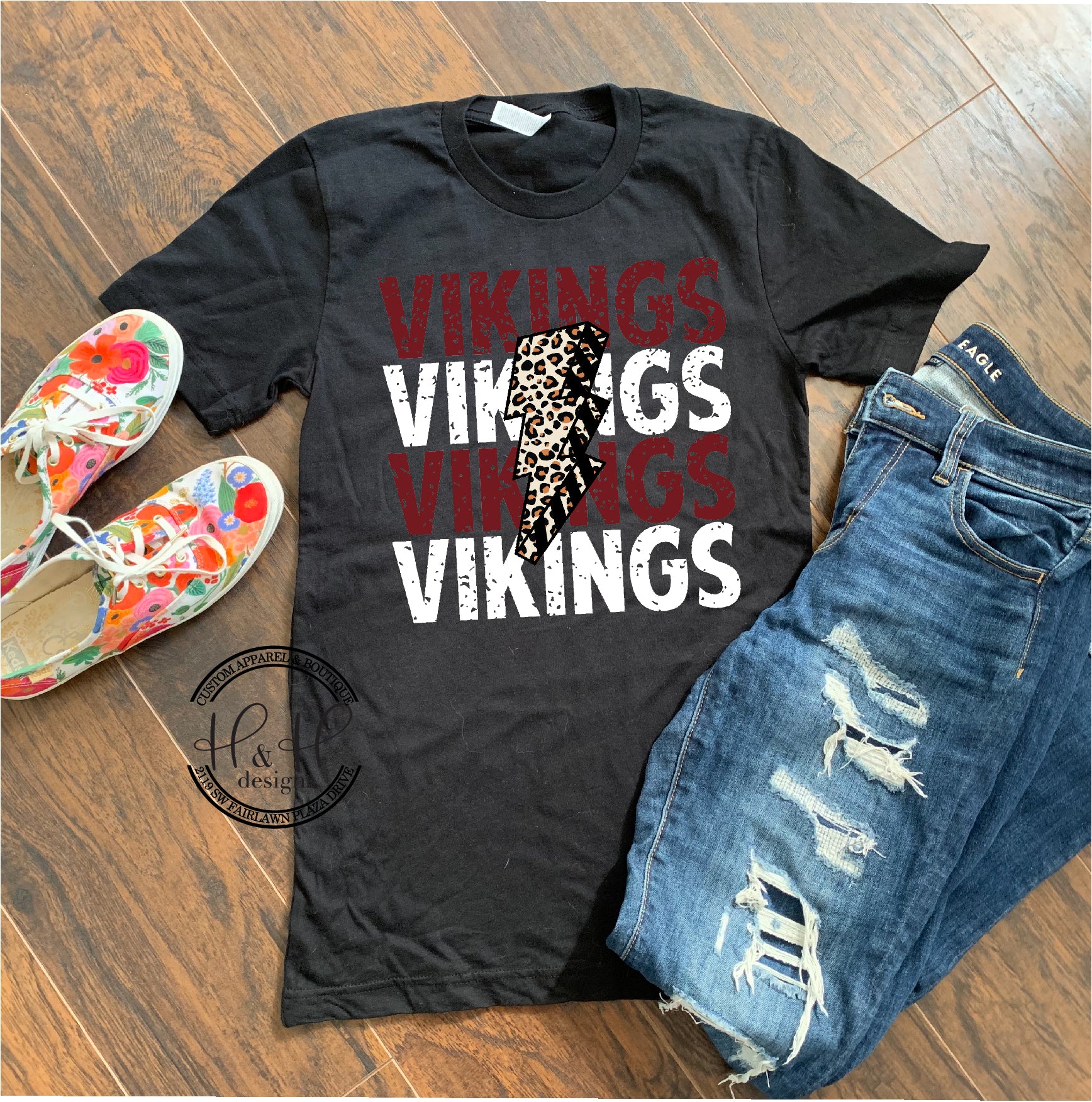Vikings Lightning Bolt Stack - Seaman - Mission Valley – H&H Designs LLC