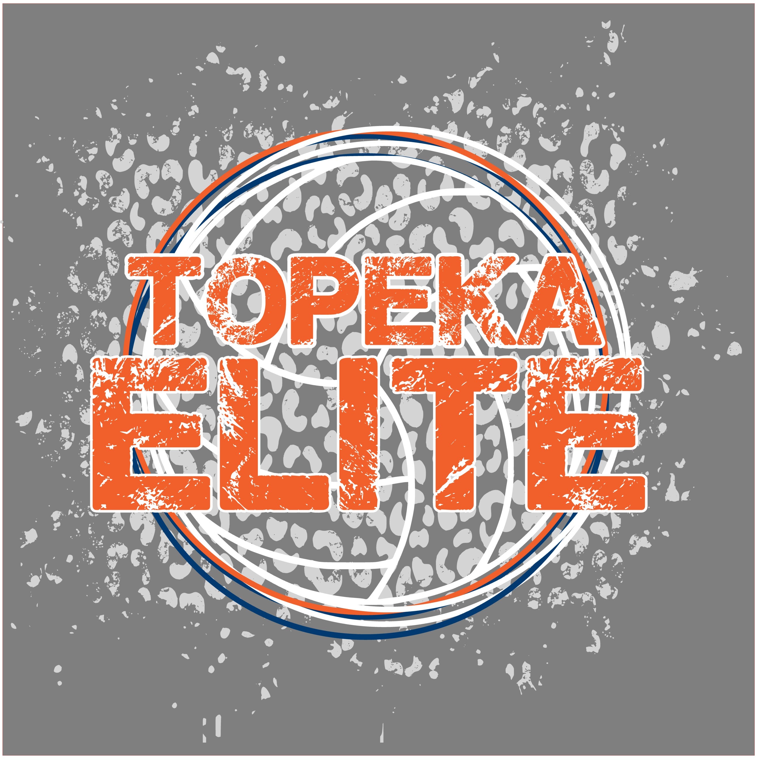 Topeka Elite Volleyball Leopard Splatter – H&H Designs LLC